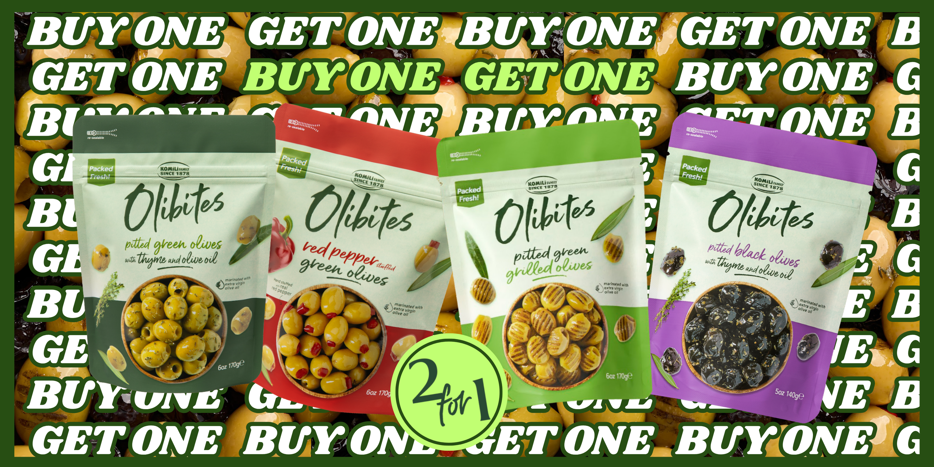 Olibites, Premium Olives Packed Fresh!